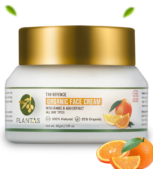 Organic Face Cream - Tan Defence 30g | Plantas Care