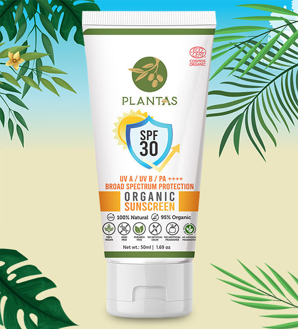 Best Natural & Organic Sunscreen SPF30 | Plantas Care